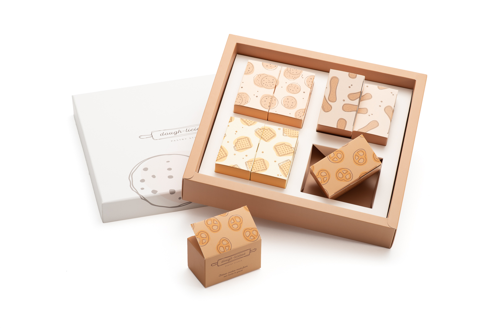 DOUGH-LICIOUS Pastry Studio Premium Cookie Box Set - Gala De Luxe